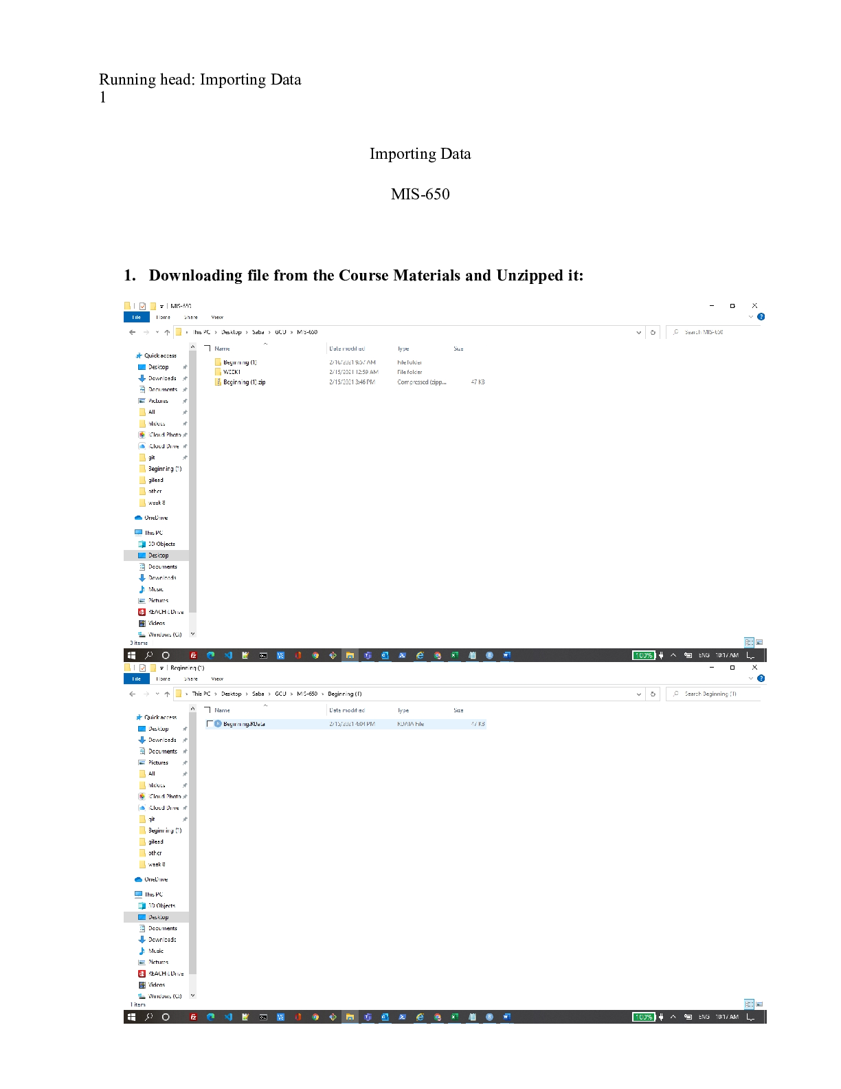 Importing_Data_.docx(1) Running head: Importing Data - Scholarfriends